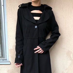 Jackets & Coats | Long Black Springfall Coat | Poshmark